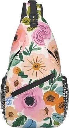 Generic Flower Garden Sac &agrave; bandouli&egrave;re de voyage pour homme Sac &agrave; dos de randonn&eacute;e