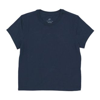 Nike Femme, Tops, Bleu, Taille: 38 FR Chill Knit Crop Tee pour Femmes