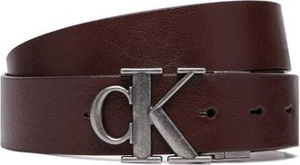 Calvin Klein G&uuml;rtel Ck Buckle Tumbled 35Mm Adj/Rev LV04D7049G Braun