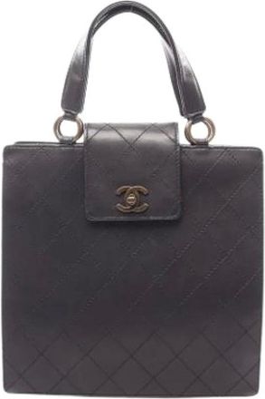 Chanel Sac &agrave; main vintage Pre-owned - Femme - Pre-owned - Noir - Taille: ONE Size