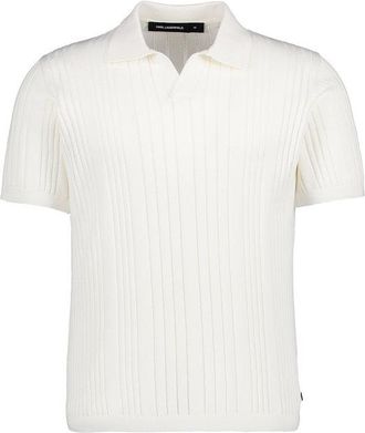 Karl Lagerfeld Herren Polo-Shirt wei&szlig;