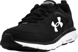 Under Armour Homme Charged Assert 9 Running Shoe Chaussure de Course, Noir/Blanc, 44.5 EU X-Large