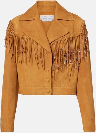 Gabriela Hearst Veste Azra en daim &agrave; franges