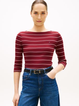 Tommy Hilfiger NEW CODY SLIM BOAT-NECK mit Logostickerei