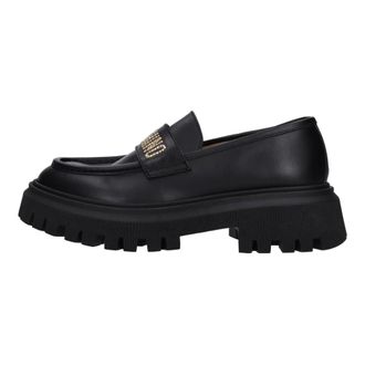 Moschino Homme, Chaussures, Noir, Taille: 35 EU Mocassins en cuir