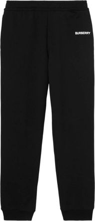 Burberry Homme, Pantalons, Noir, Taille: XS Logo Print Track Pants Noir Coton