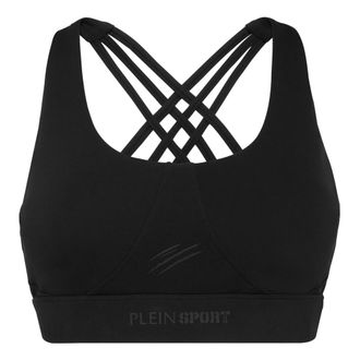 Plein Sport Femme, Tops, Noir, Taille: 42 FR Jersey Crop Top