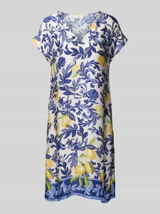 robe l&eacute;g&egrave;re Knielanges Kleid aus Viskose mit V-Ausschnitt