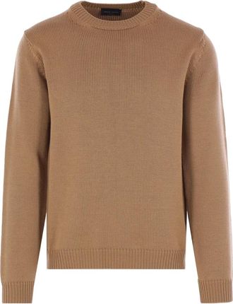 Roberto Collina pull côtelé en cachemire - Marron