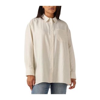 Moss Copenhagen Damen, Blusen & Hemden, Beige, MGr&ouml;&szlig;e