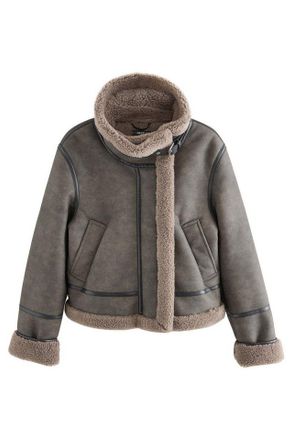 Next Pilotenjacke Pilotenjacke mit Borgfutter, Kurzgr&ouml;&szlig;e (1-St)