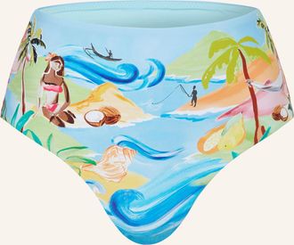 Seafolly High-Waist-Bikini-Hose South Pacific blau