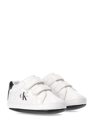 Calvin Klein Charakteristische Sneakers Mit Klettverschluss F&uuml;r Babys - White / Black - Jungen - 18