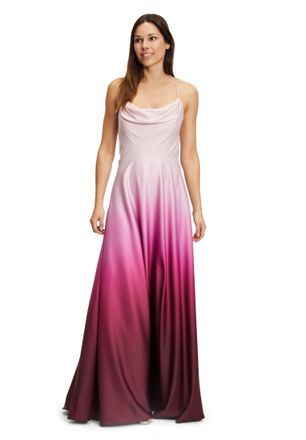 Vera Mont Damen 0245/4094 Kleid, Pink/Dunkelrot, 42