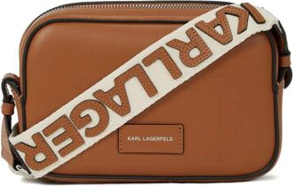 Karl Lagerfeld Femme, Sacs, Brun, Taille: ONE Size K/Circle Perforated Crossbody Bag