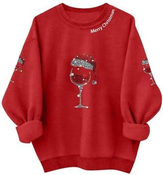 Generic Pull Noel Adulte Femme, Veste &agrave; Capuche Femme, Plaid avec Manche, Pull Plaid, Sweat Capuche, Sweat de no&euml;l, Pas Cher, Hoodie, Plaids &agrave; Manches, Noel, 