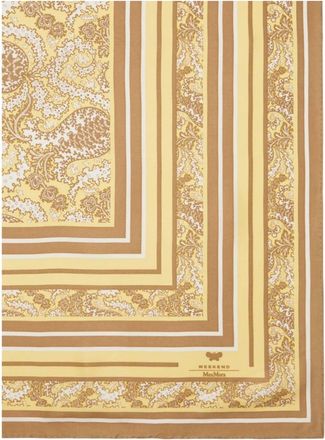 Max Mara Femme, Accessoires, Jaune, Taille: ONE Size Foulard Carr&eacute;
