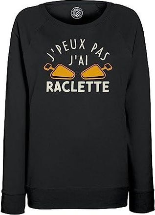 Fabulous Sweatshirt Femme Noir JPeux Pas JAi Raclette Fromage Montagne Ski Savoie