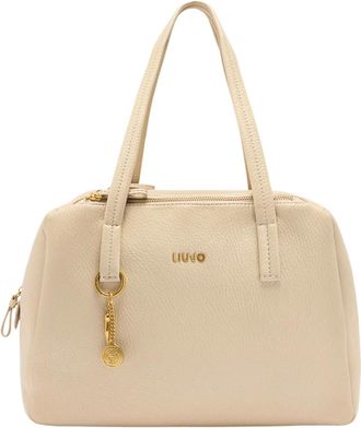 Liu Jo Femme, Sacs, Beige, Taille: ONE Size Sac bandouli&egrave;re moyen avec breloque