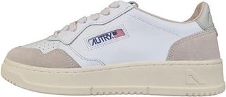 Autry Chaussures de sport unisexe en cuir et daim AULM LS14 Blanc, Blanc P&eacute;lican, 41 EU