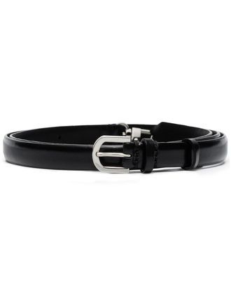 Toteme ceinture en cuir à boucle - Noir