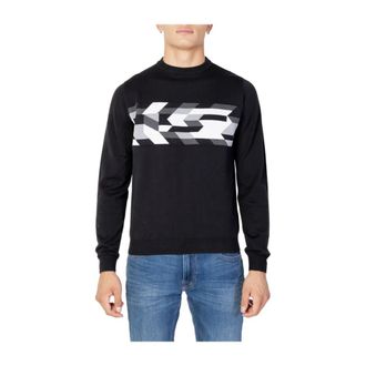 Antony Morato Herren Strickwaren Schwarz Einfarbig Lange &Auml;rmel - - Knitwear - Herren - Schwarzk - S
