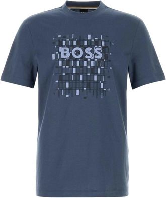 HUGO BOSS Homme, Tops, Bleu, Taille: L Air Force Cotton T-Shirt