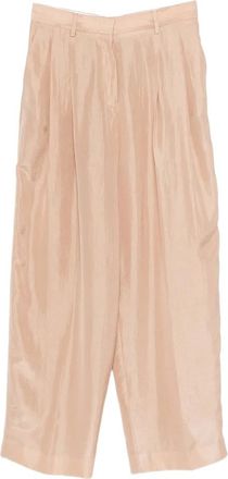 Fabiana Filippi Femme, Pantalons, Beige, Taille: 34 FR Pleated Wide Pantalons