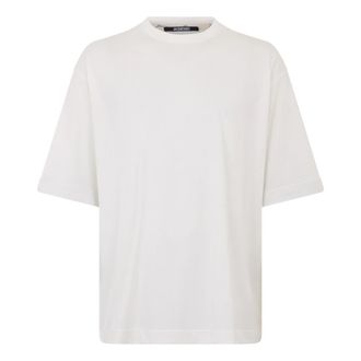Jacquemus Basic Kurzarm-T-Shirt - - Tops - Herren - Wei&szlig; - M
