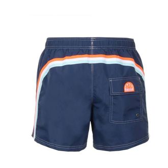 Sundek Homme, Maillots de bain, Bleu, Taille: 3XL Short de Bain Iconique en Taffetas