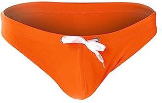 Generic Slips pour homme, avec cordon de serrage, short r&eacute;tro, confortable, sous-v&ecirc;tement uni, sous-v&ecirc;tements doux et &eacute;l&eacute;gants, anti-rayures, s&eacute;chage rapide, 