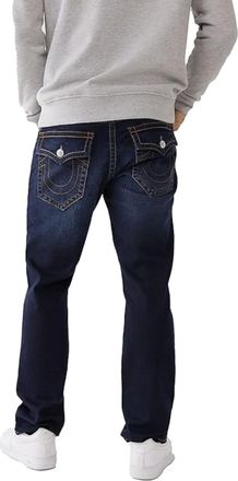 True Religion Herren Gerades Bein Jeans, Dark Wash Muddy Waters, 46W / 32L