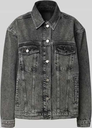Anine Bing Regular Fit Jeansjacke im Used-Look