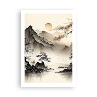 Arttor Wandposter Art Prints 50x70cm Poster ohne Rahmen Asien Japan Sicht Küche Wanddeko Bild Wand Kunstdruck Deko Wandbilder Dekoration Wohnzimmer Schlafzim