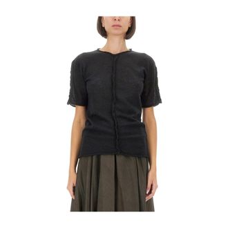 Uma Wang UMA Wang, Femme, Tops, Noir, Taille: 38 FR Cashmere T-shirt