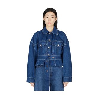 Meryll Rogge Denim Jacke - - Jackets - Damen - Blau - L