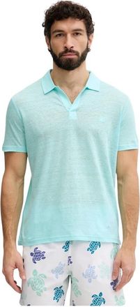 Vilebrequin Pyramid Leinen Poloshirt - - Tops - Herren - Blau - 2XL