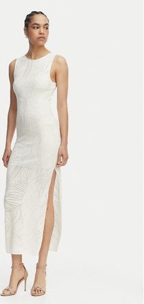 Guess Kleid f&uuml;r den Alltag W6GKAX Z0981 Creme Slim Fit