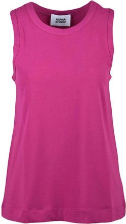 Alpha Studio Femme, Tops, Rose, Taille: 36 FR D&eacute;bardeur Stretch