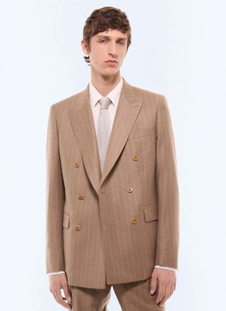 Fursac Veste de costume crois&eacute;e en laine - Taille 44 - Homme