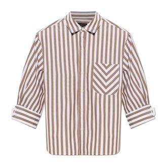 Rag & Bone Femme, Blouses et Chemises, Blanc, Taille: 42 FR Lucia Stripe Poplin Shirt