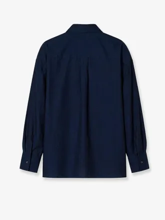 Closed Womens Cotton Shirt Blue