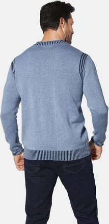 Jan Vanderstorm Strickpullover GERTLUND aus Hell-Dunkel-Strick