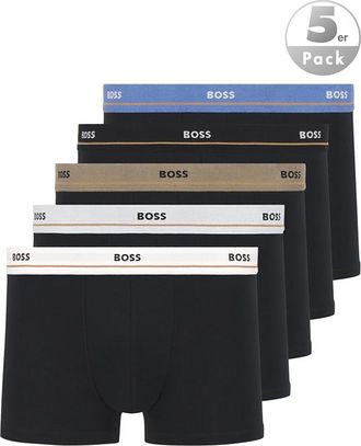 HUGO BOSS Herren Trunks mehrfarbig Baumwolle & Mix unifarben