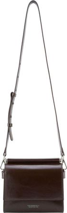 Seidenfelt Manufaktur Umh&auml;ngetasche Delary Boxy Crossbag Dark Chocolate dunkelbraun