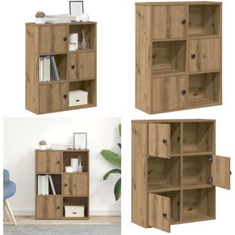 vidaXL Biblioth&egrave;que ch&ecirc;ne artisanal 60x24x76,5 cm bois ding&eacute;nierie - Vidaxl