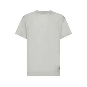 Jil Sander Homme, Tops, Blanc, Taille: L T-shirt en coton