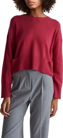 Benetton Damen Maglia G/C M/L 126wd10e4 Pullover, rot, M