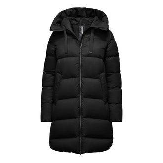 Bomboogie A-Linie Nylon Daunenjacke mit Kapuze - - Jackets - Damen - Schwarzk - S