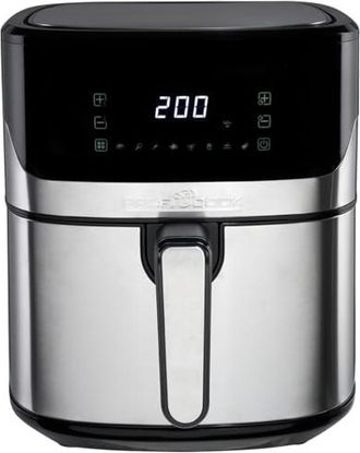 Profi Cook ProfiCook Heißluftfritteuse | 6,5L Airfryer | Öl- und fettfreie Zubereitung | 80°C - 200°C | Edelstahl-Gehäuse | Heissluftfritteuse 8 Programme | Air 